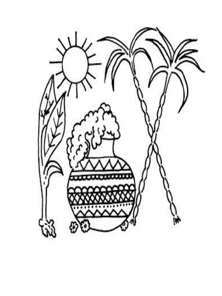 Pongal Pictures For Colouring | PDF
