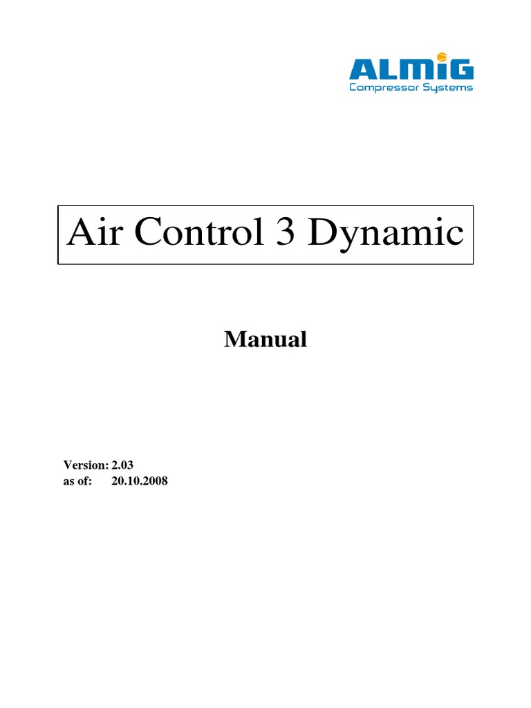 Air Control 3 Dynamic: Manual | PDF | Relay | Menu (Computing)