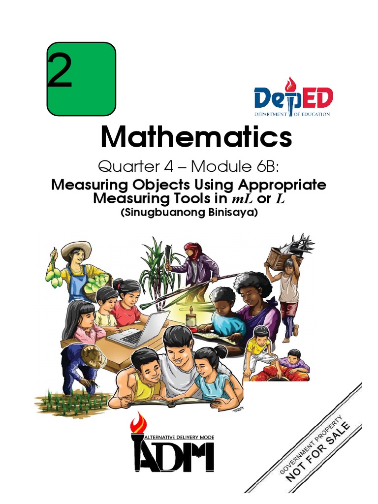 Mathematics: Quarter 4 - Module 6B | PDF | Litre | Metrology