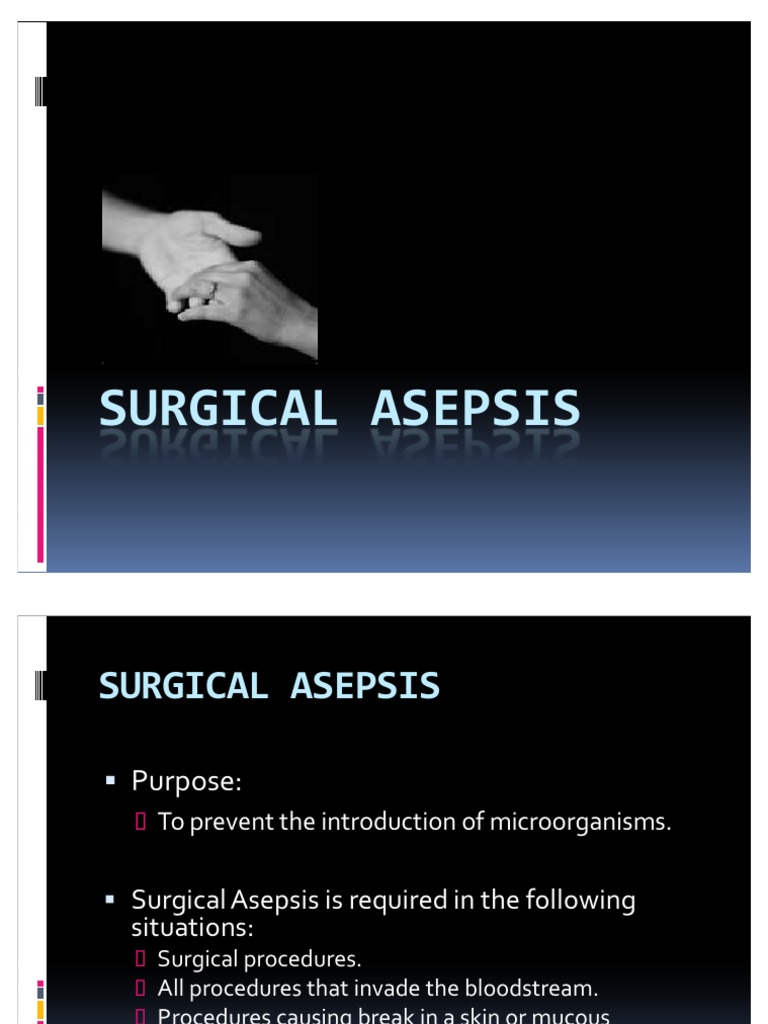 Understanding Surgical Asepsis Principles | PDF | Glove | Surgery