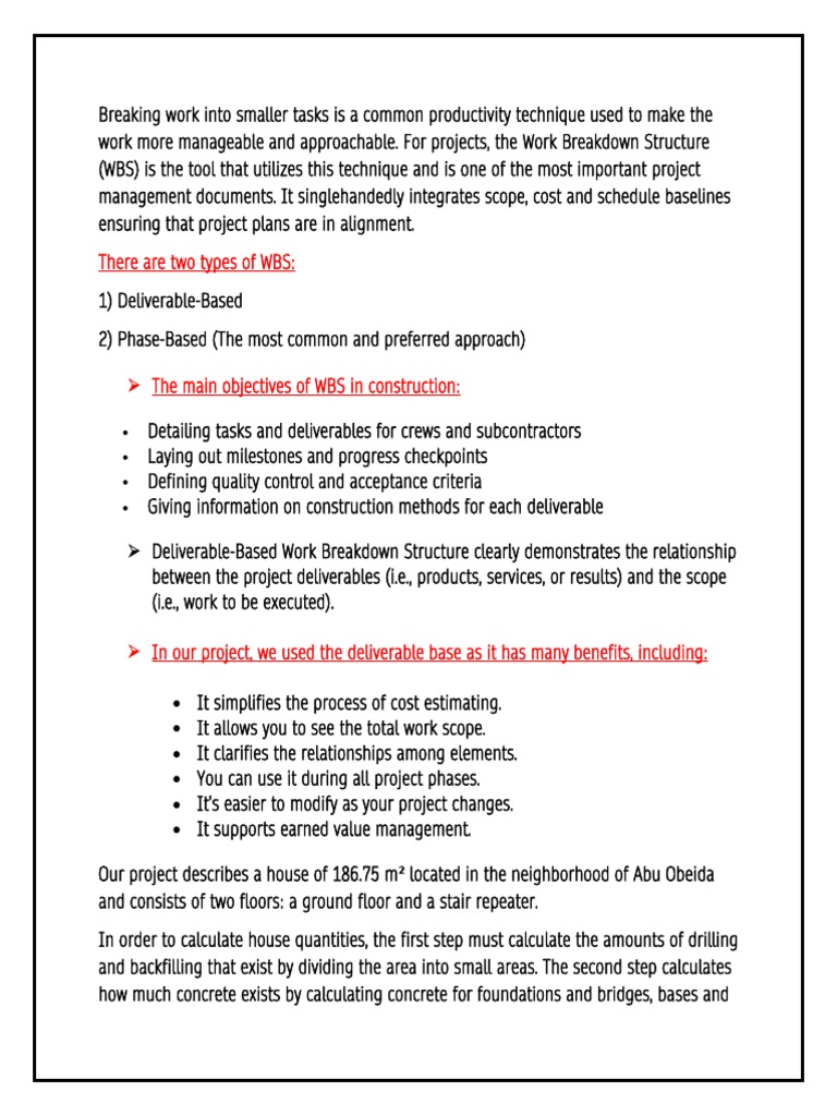 There Are Two Types of WBS | PDF