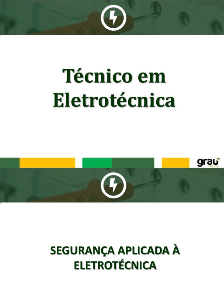 Técnico Em Eletrotécnica Módulo Iii Segurança Aplicada à