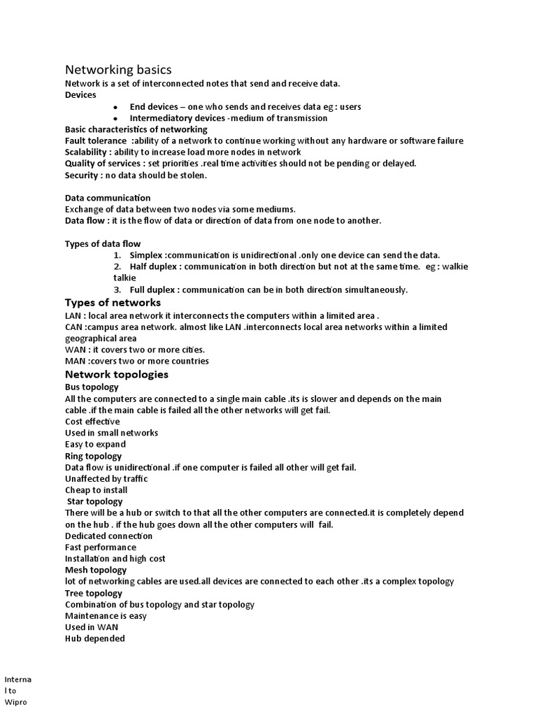 Networking Basics: Types of Networks | PDF | Computer Network | Network Topology