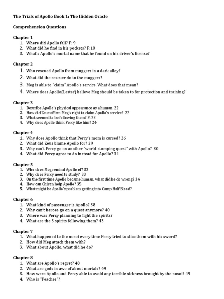 The Trials of Apollo Book 1 | PDF | Apollo | Mythology