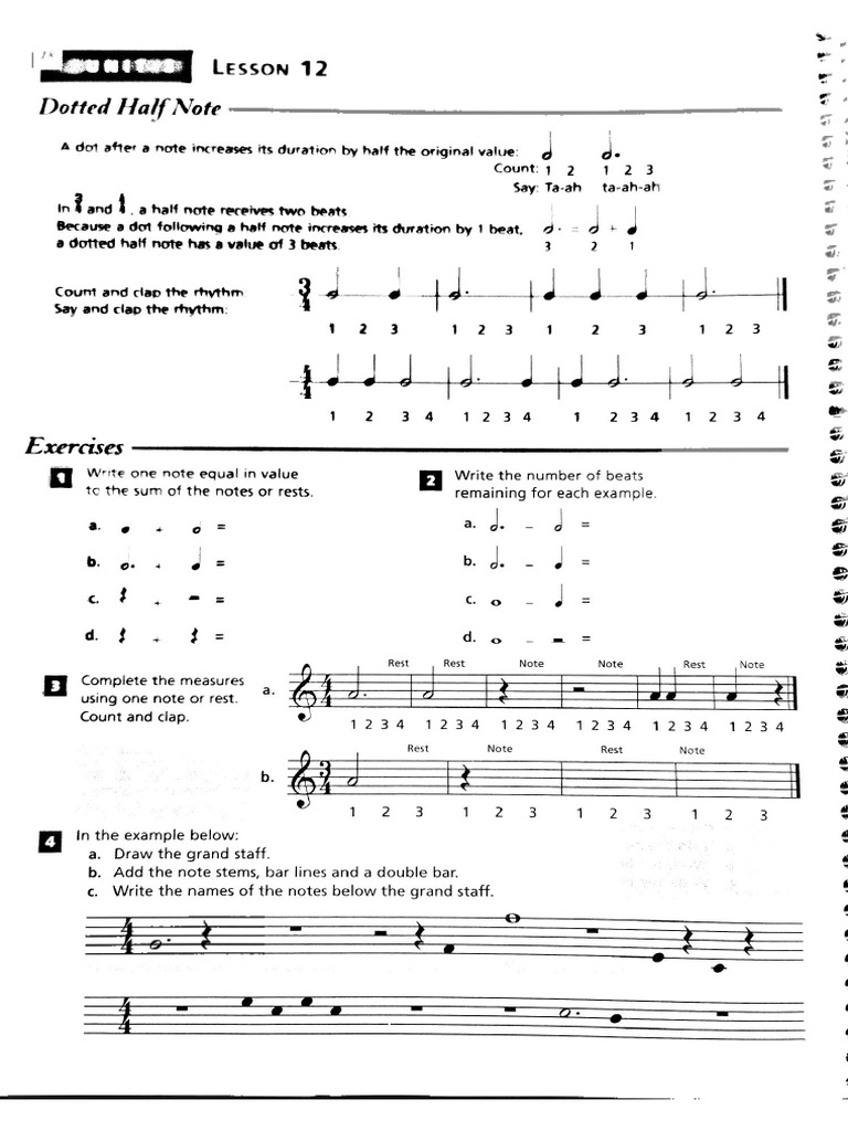 Dots and Dotted Half Note | PDF