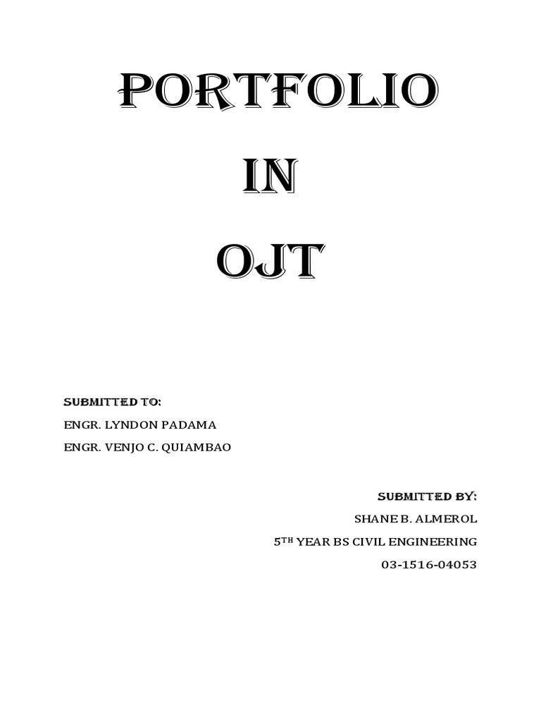 Ojt Sba | PDF | Deep Foundation | Civil Engineering