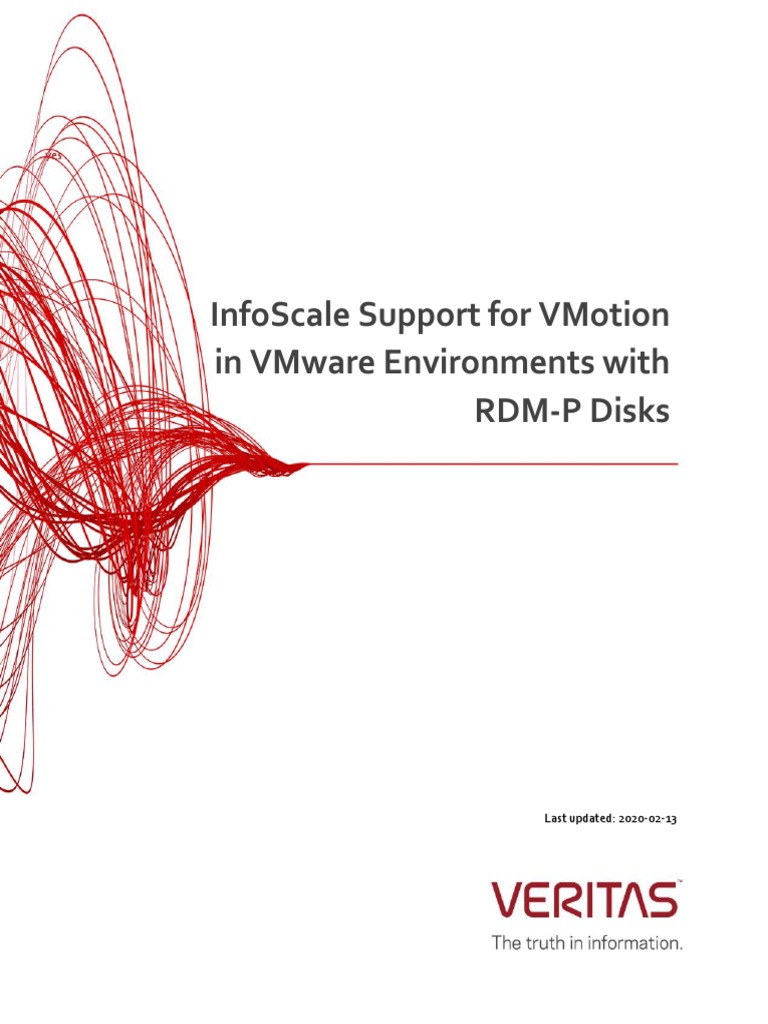 Infoscale Support Vmware Vmotion RDMP | Download Free PDF | V Mware ...