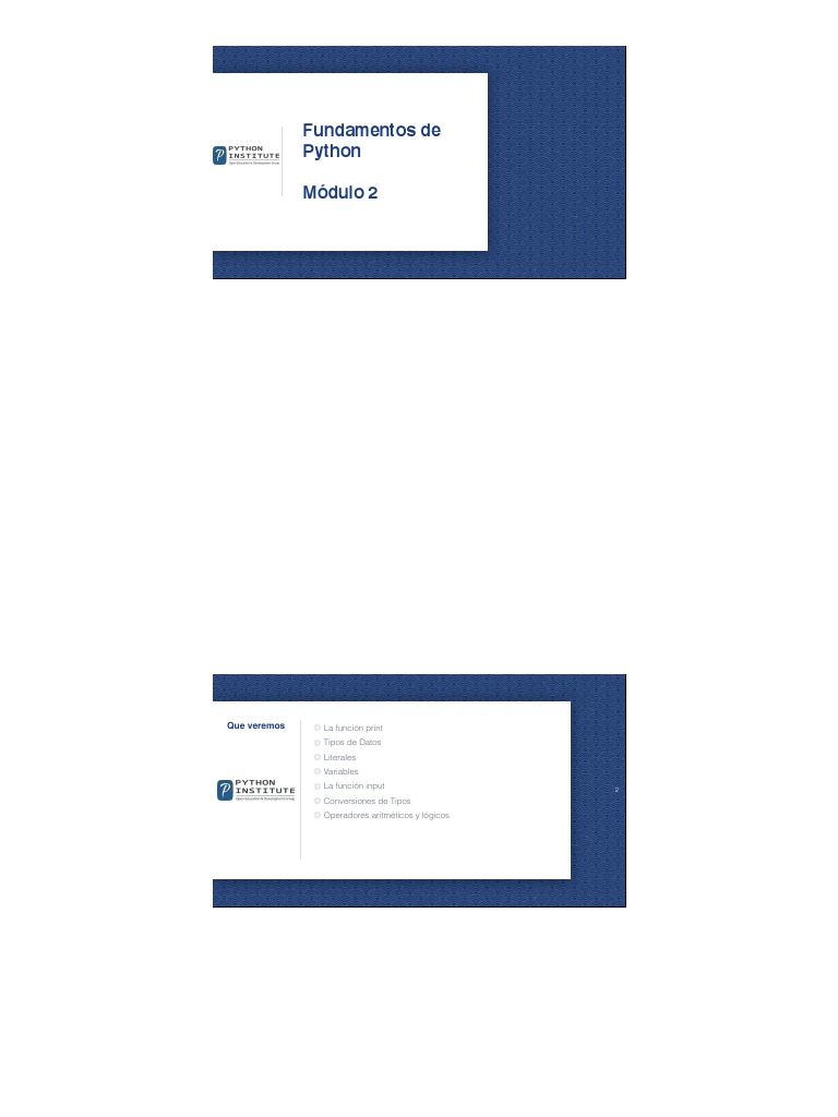 3 Modulo2 | PDF | División (Matemáticas) | Python (lenguaje de programación)