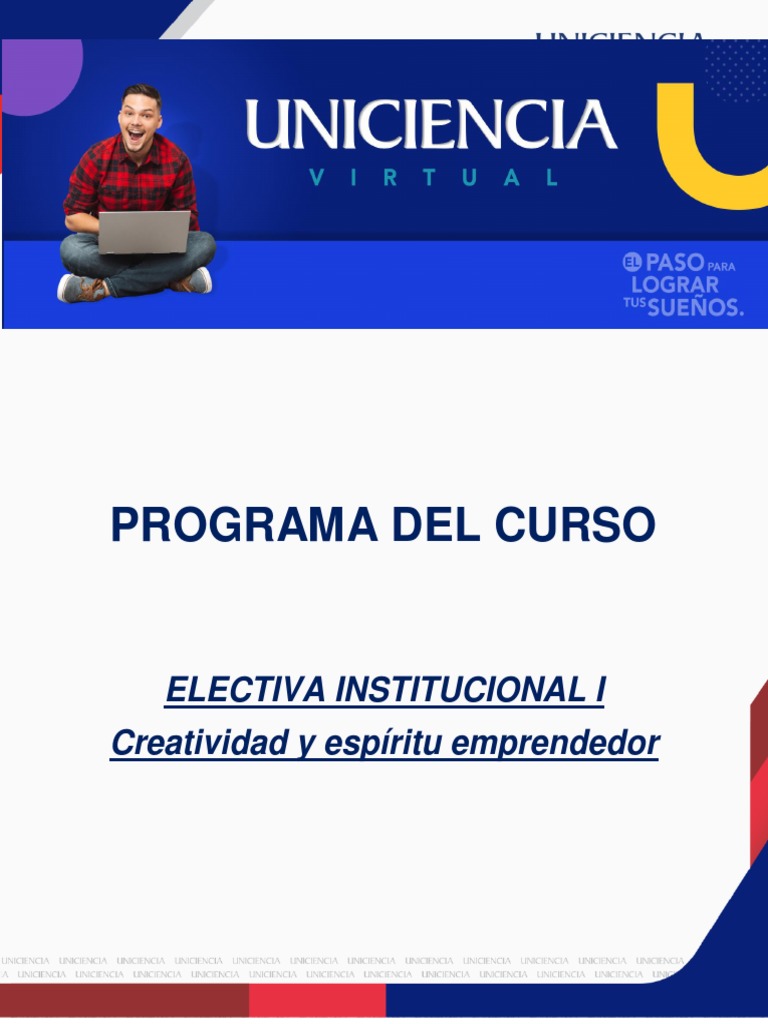 PROGRAMA DEL CURSO - 1 - Unidad 2 | PDF | Iniciativa empresarial ...