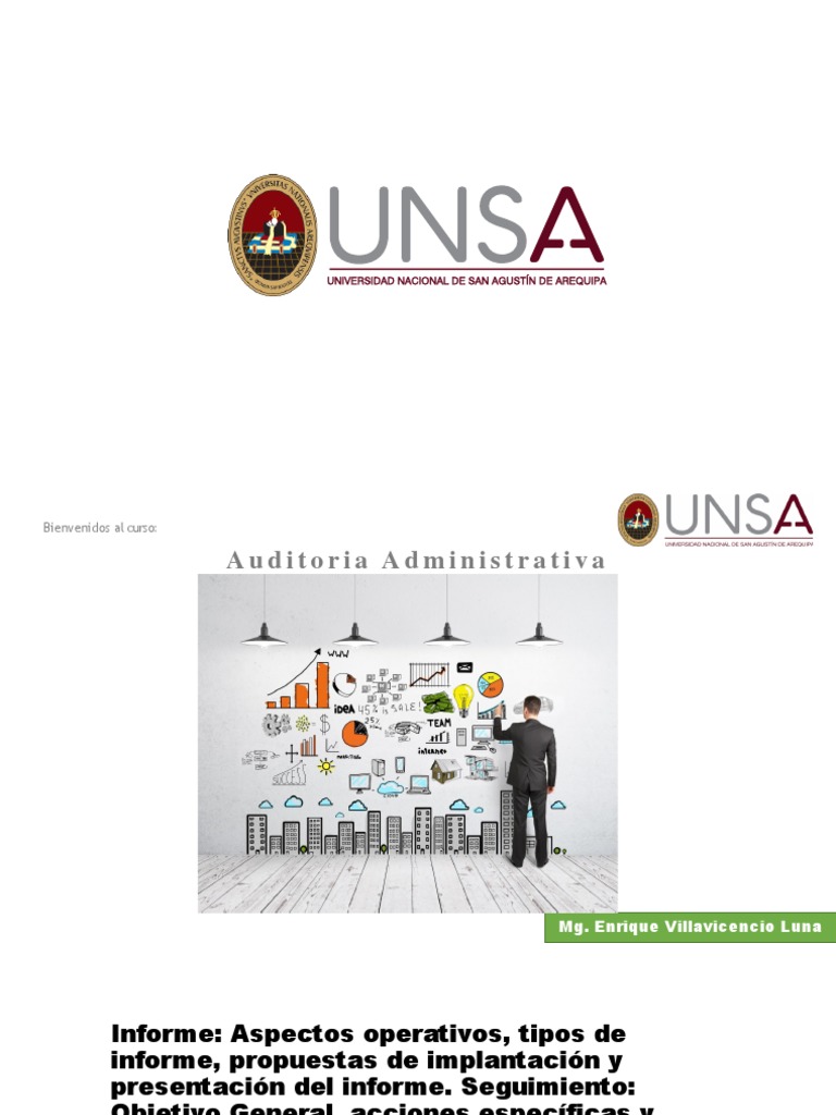 Semana 11 - Informe Aspectos Operativos, Tipos de Informe, Propuestas ...