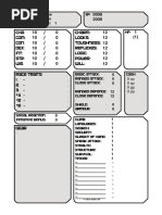 F.a.T.a.L. Character Sheet V 1.0 | PDF | Mathematics