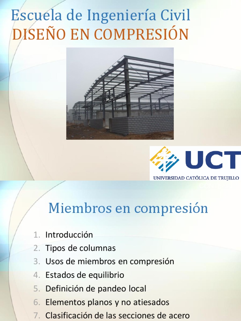 DIGITAR Sesión 6 Diseño en Compresión | PDF | Pandeo | Braguero