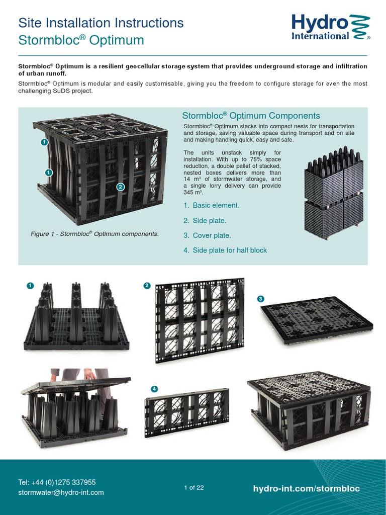 Stormbloc Optimum Installation Instructions en GB | PDF | Pipe (Fluid ...