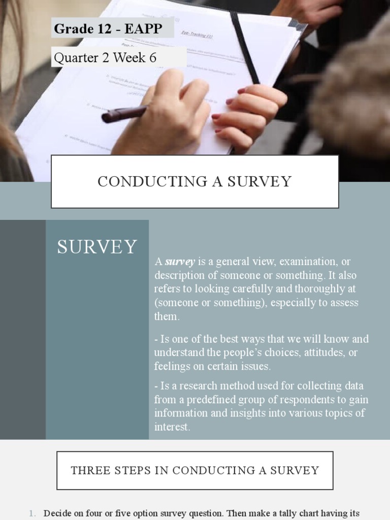 Grade 12 - EAPP: Quarter 2 Week 6 | PDF | Survey Methodology | Cognition