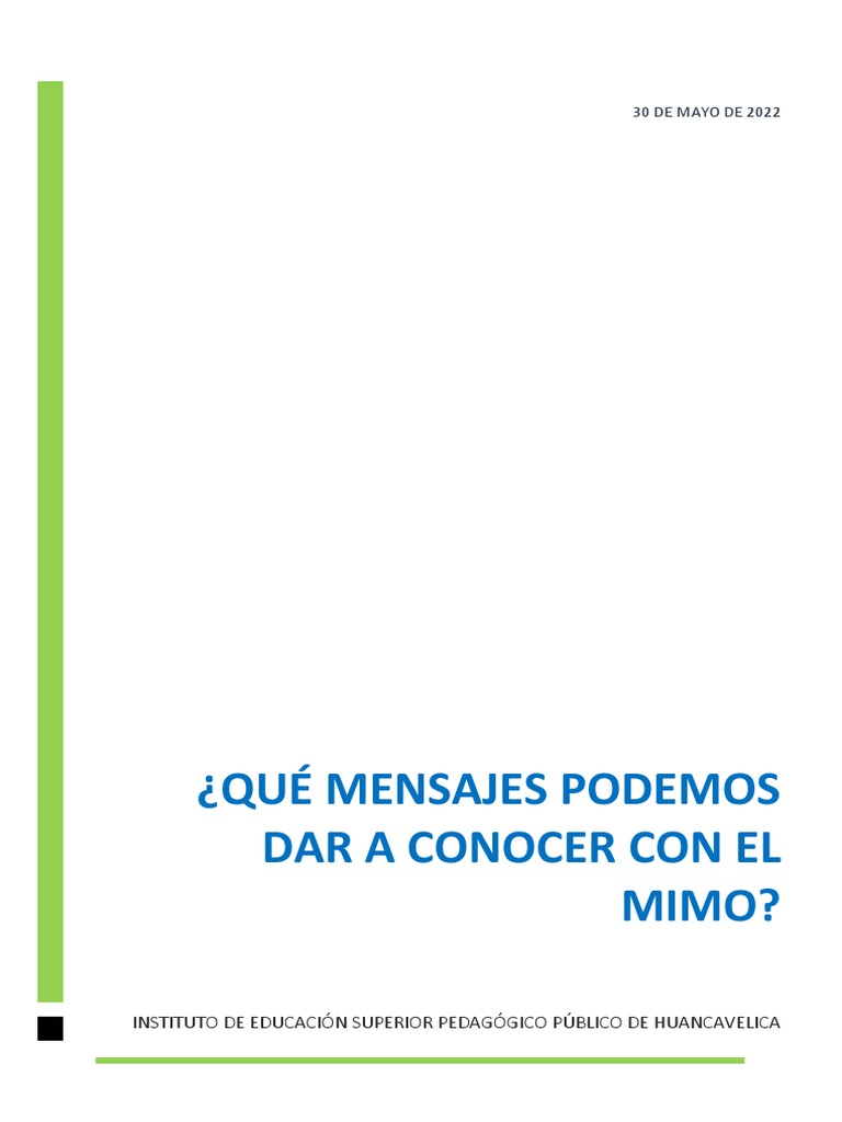 MIMO | PDF | Las emociones | Comunicación