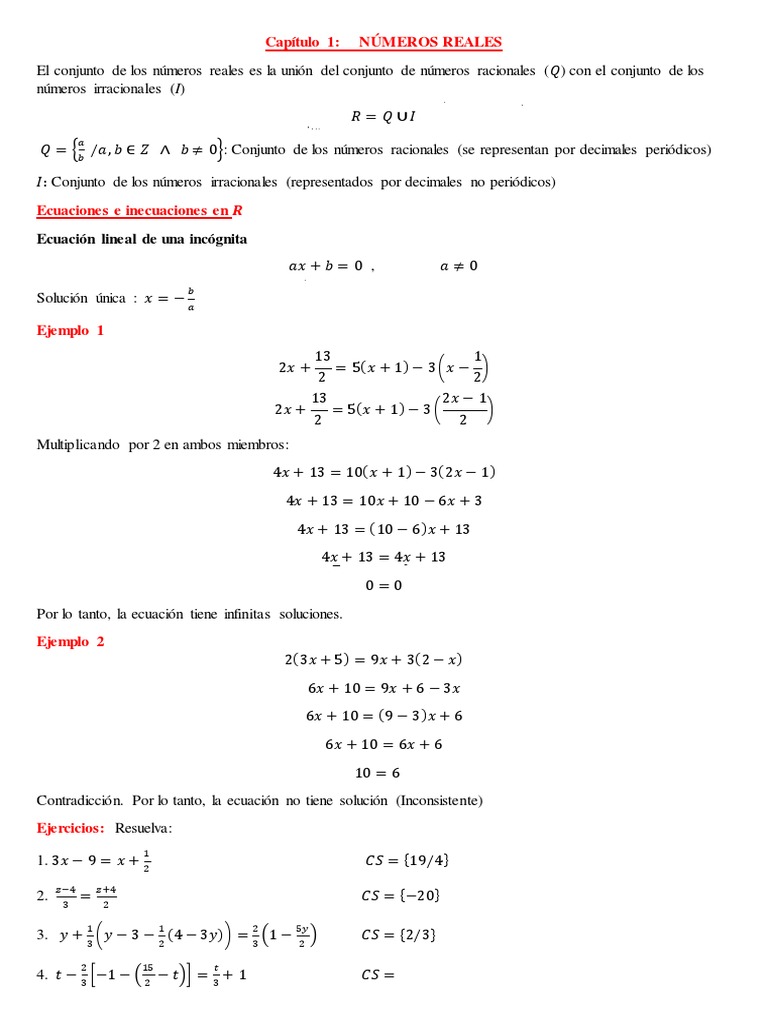 Ecuaciones e Inecuaciones en R | PDF | Ecuaciones | Desigualdad (Matemáticas)