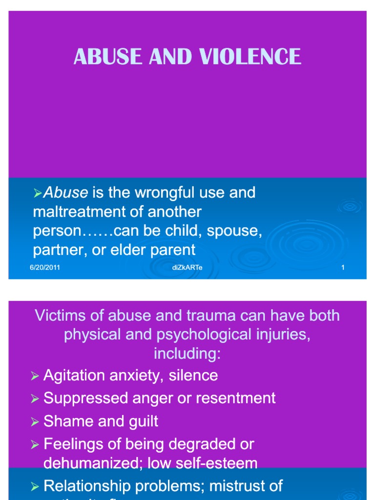Types of Domestic Violence Explained | PDF