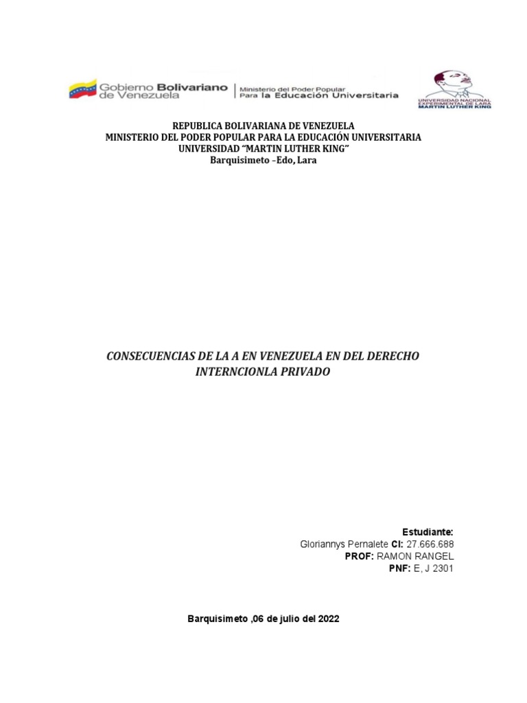 Ramon Rangel Tema 5 Gloriannys | PDF | Venezuela | Dólar de los Estados ...