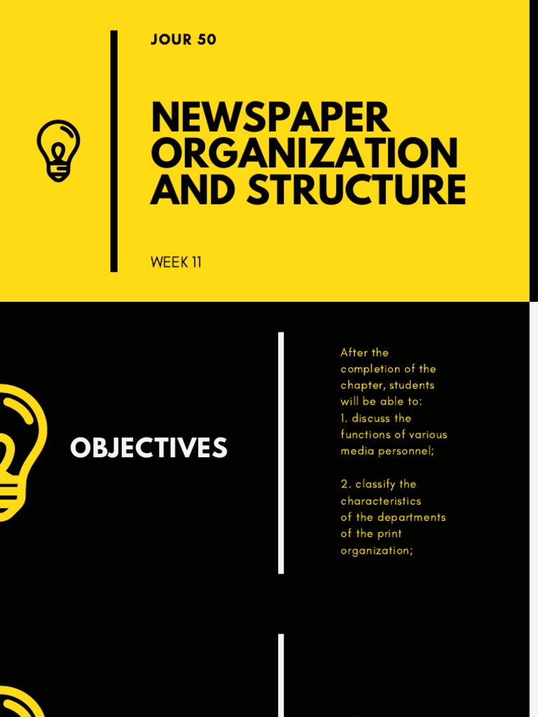 Newspaper Organization and Structure | PDF | Newspapers | Editing