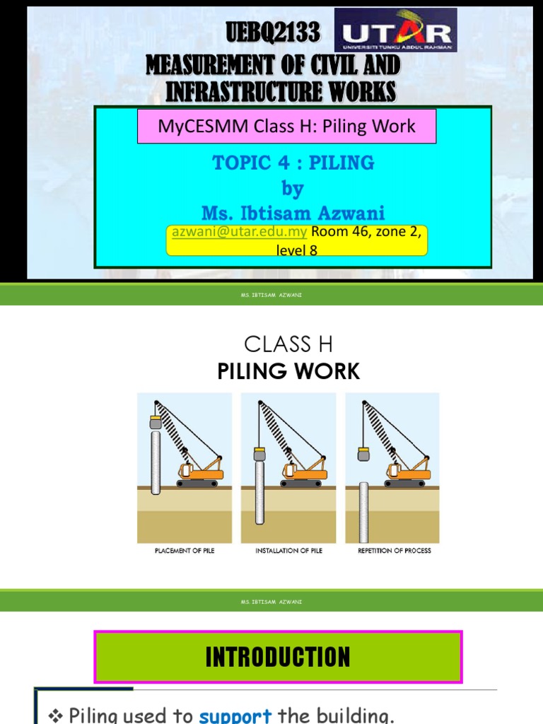 L5 Piling Works | PDF | Deep Foundation | Concrete