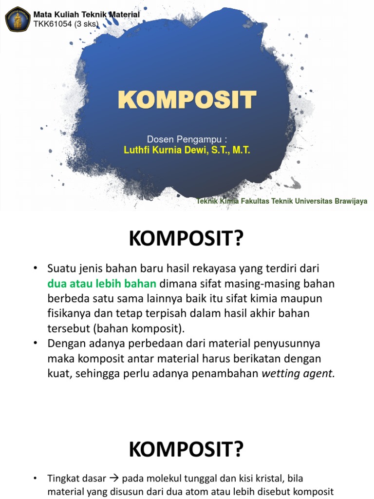 1415 Teknik Material Komposit Pdf Teknologi Rekayasa