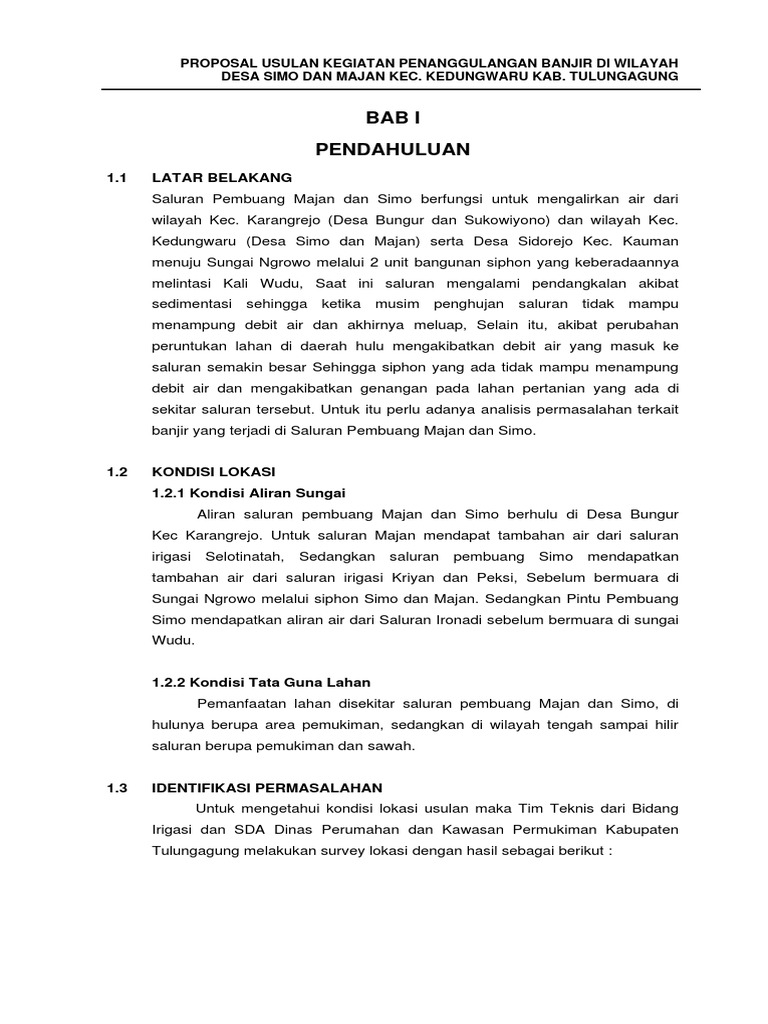 Analisis Banjir Simo Majan | PDF