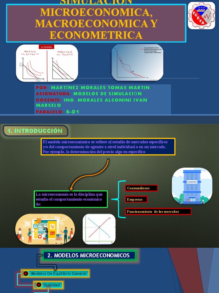 Simulación Microeconomica, Macroeconomica y Econometrica | PDF ...