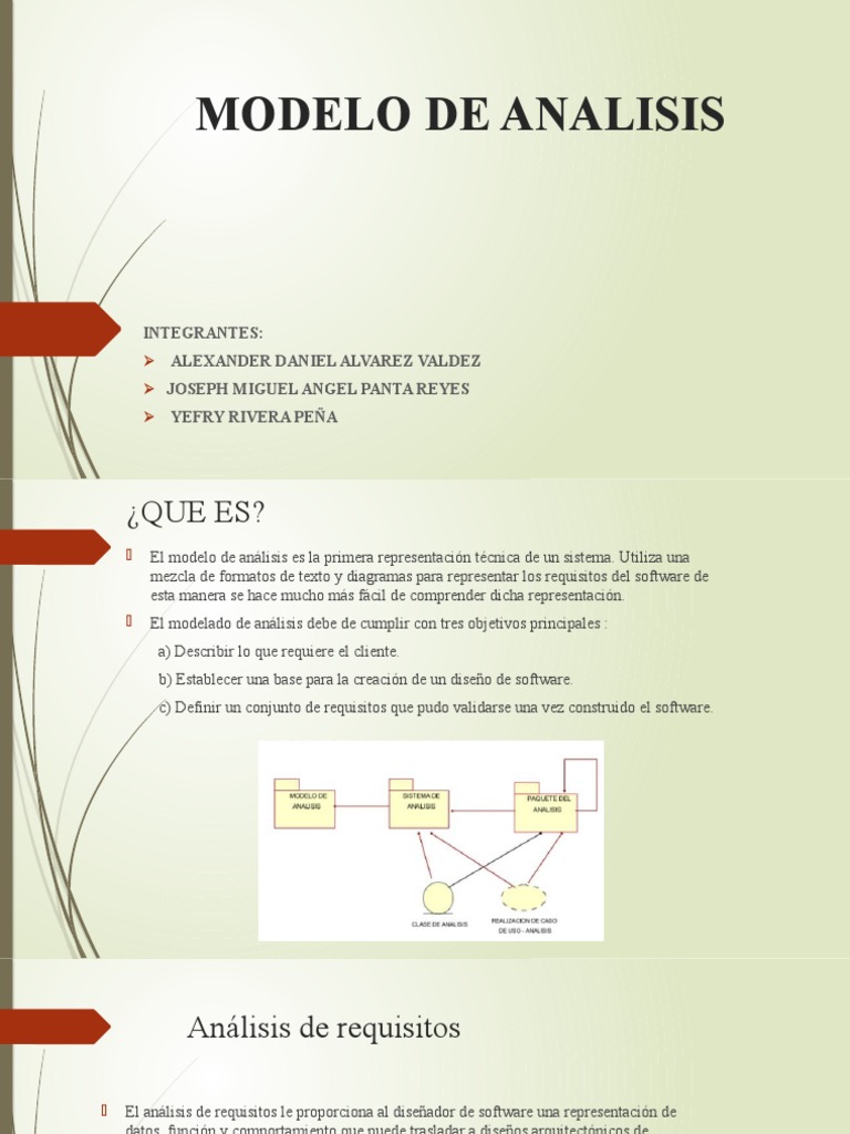 Modelo de Análisis de Software | PDF | Software | Caso de uso