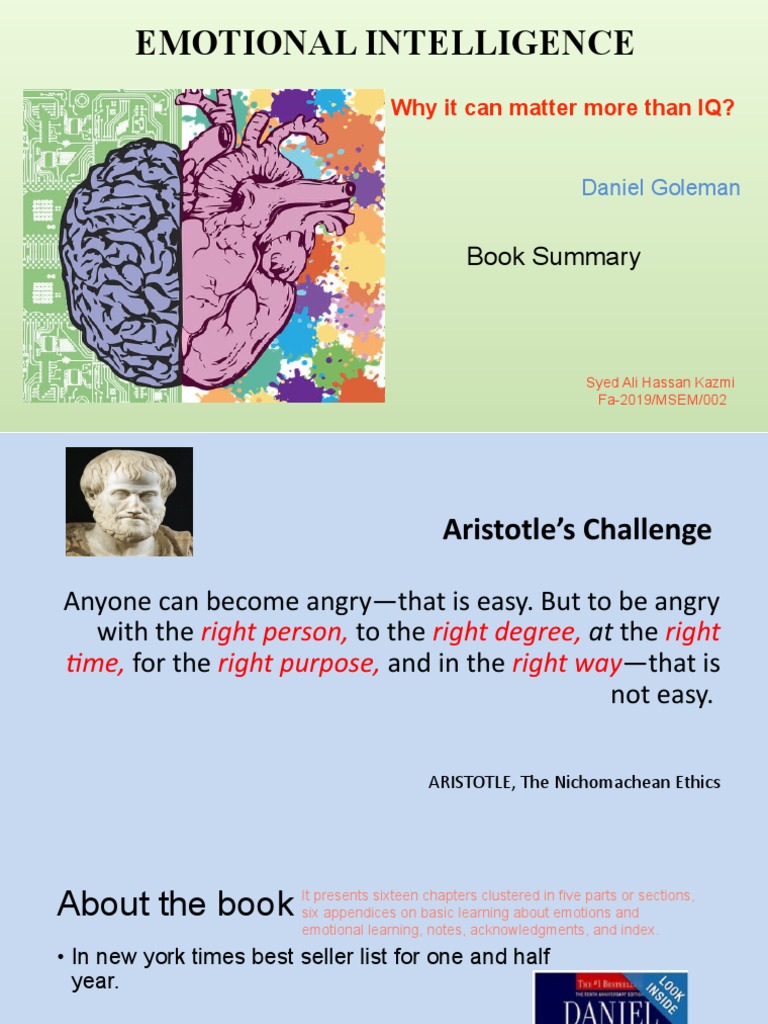 Emotional Intelligence by Goleman | PDF | Emotions | Adolescence