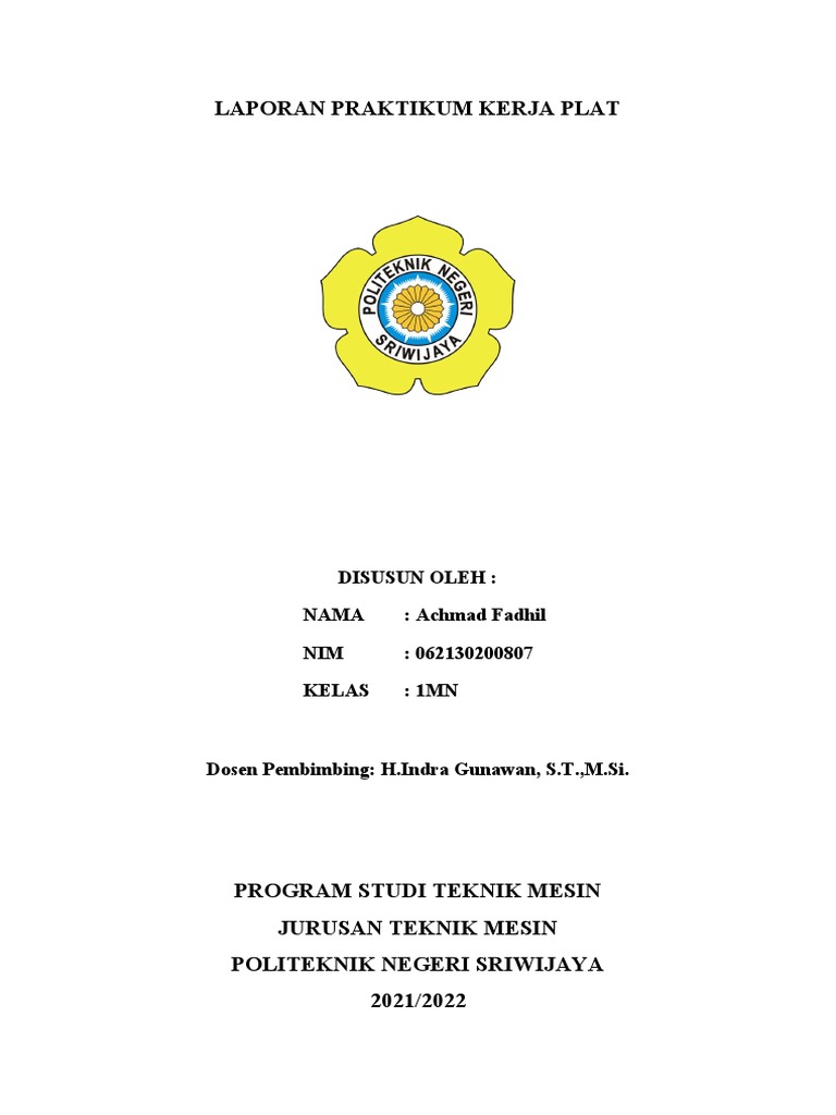 Laporan Praktikum Kerja Plat | PDF