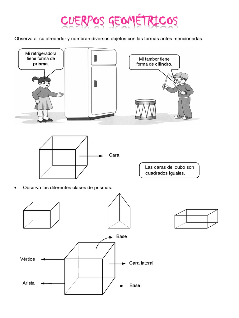 Ficha Practica - Matemática - Cuerpos Geometricos | PDF | Politopos ...