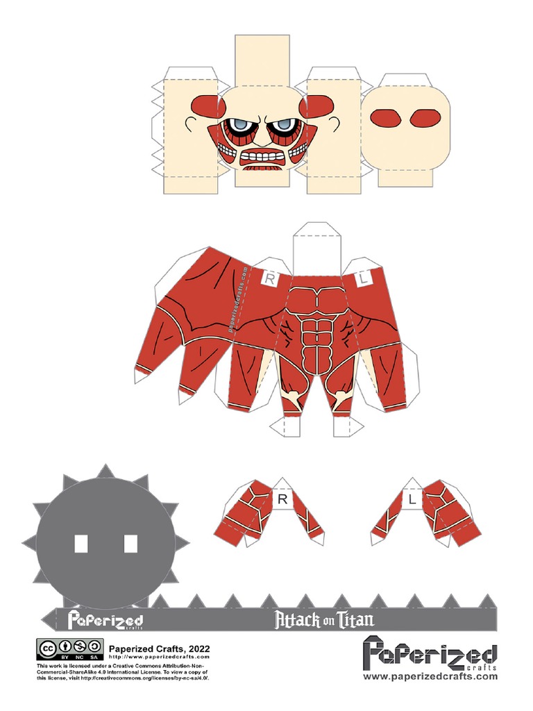 Attack On Titan - Colossus Titan Papercraft | PDF