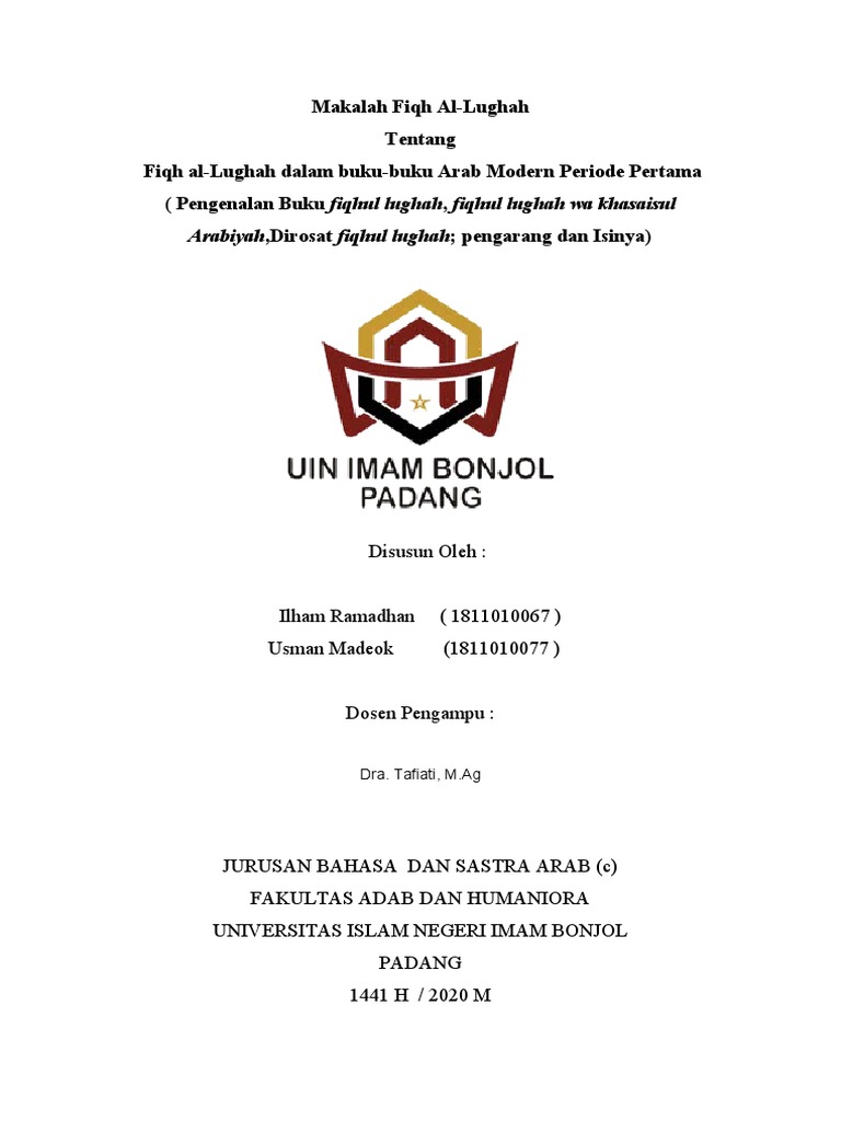 Fiqhullughoh Ilham &usman | PDF