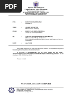 Accomplishment Report in Tree Planting | PDF