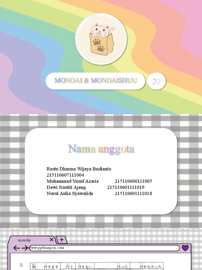 Mondai Mondaishuu Bab 20 | PDF