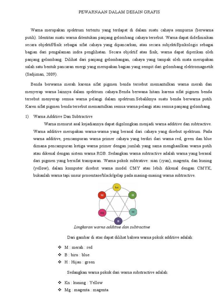 Materi 3 PEWARNAAN DALAM DESAIN GRAFIS | PDF