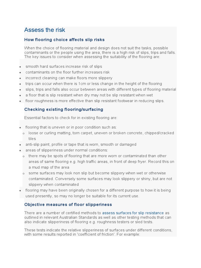 Building Surveys and Report | PDF | Flooring | Friction