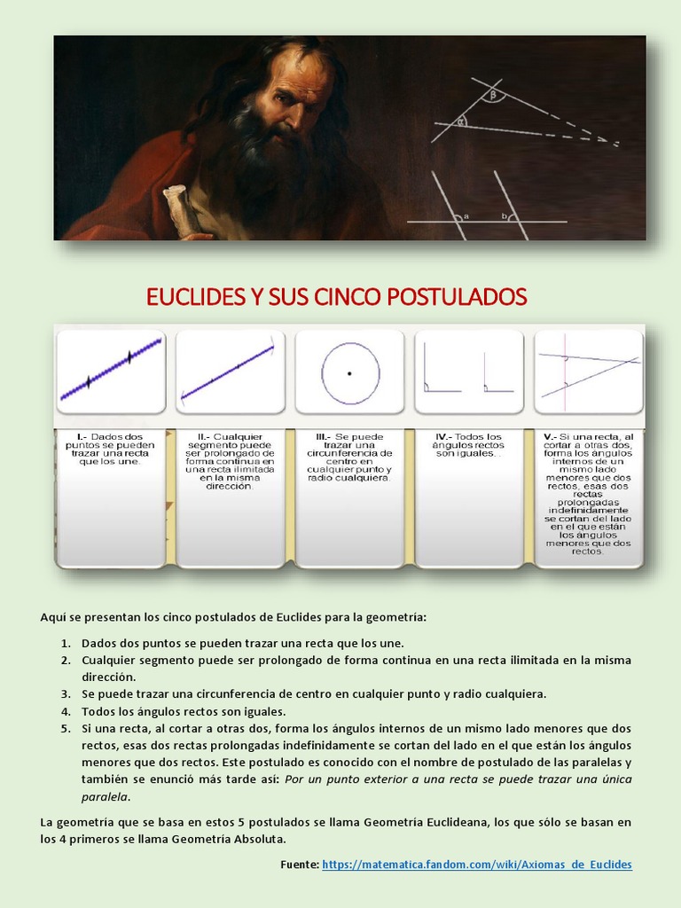 Euclides y Sus Cinco Postulados | PDF