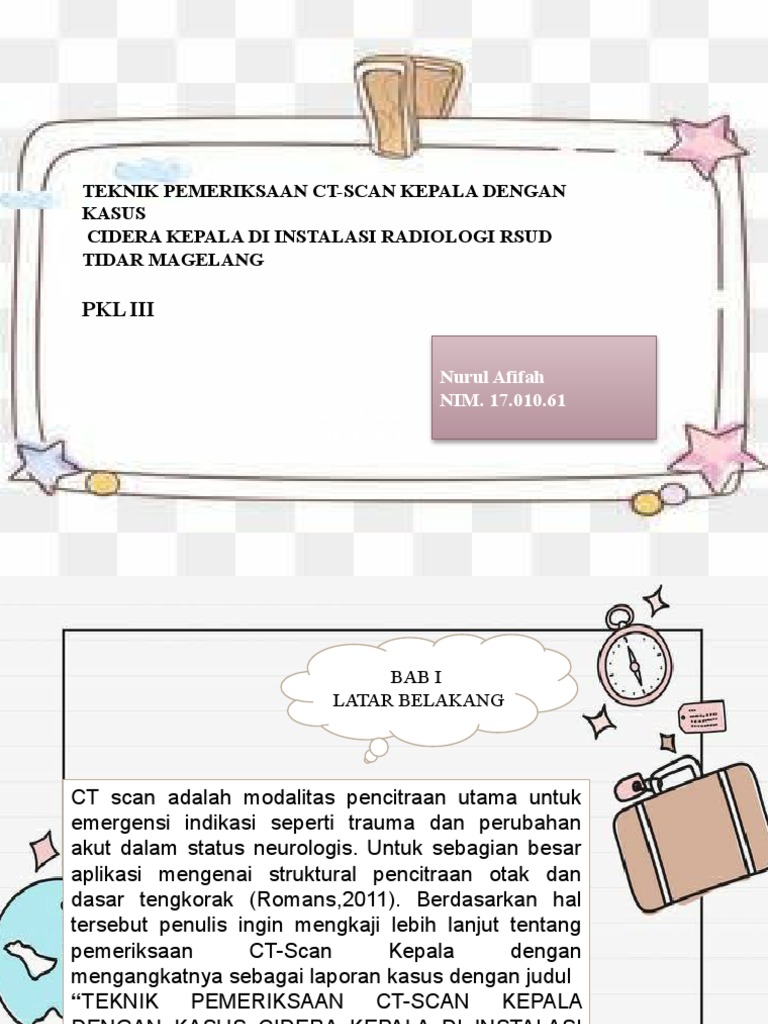 Teknik Pemeriksaan Ct-Scan Kepala Dengan Kasus | PDF | Komputer | Teknologi & Rekayasa