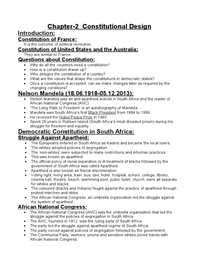 Chapter-2 Constitutional Design | PDF | Electoral District | Elections
