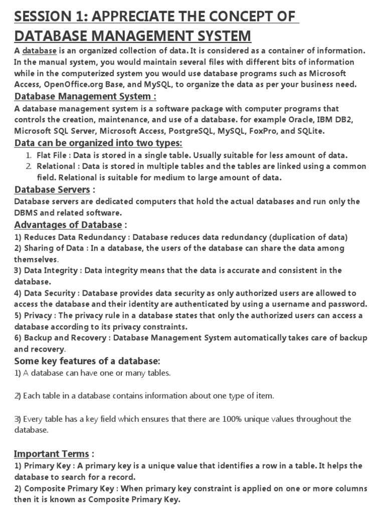 Database Management System | PDF | Relational Database | Databases