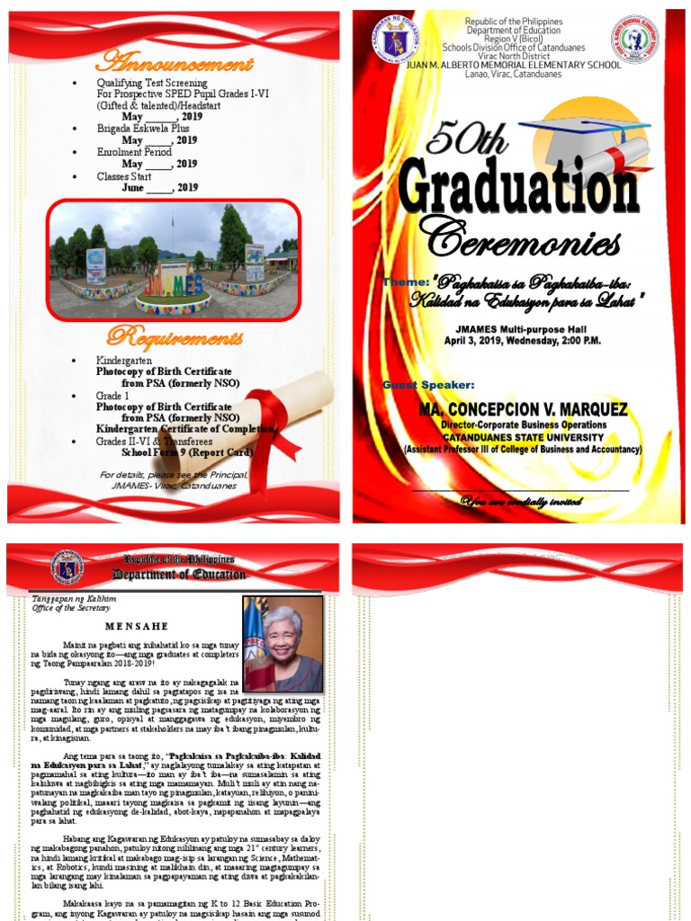 Graduation Program 2019 | PDF