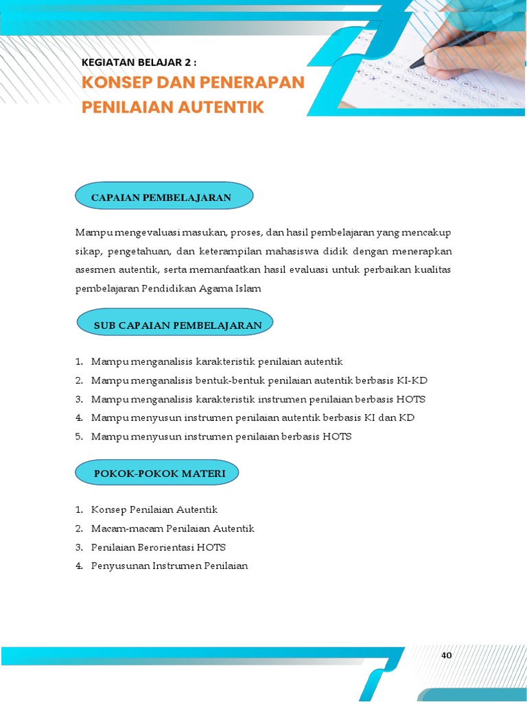 Modul Evaluasi Pembelajaran Kb2 | PDF