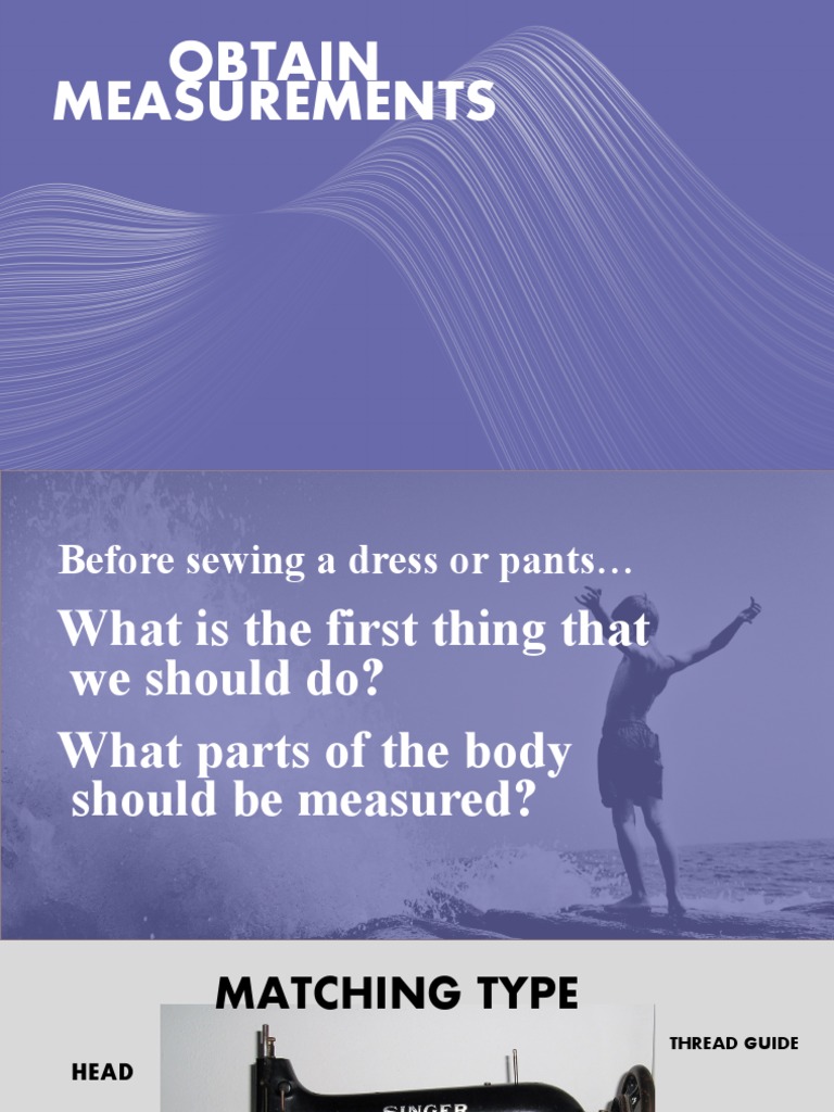 Obtain Measurements | PDF | Waist | Arm