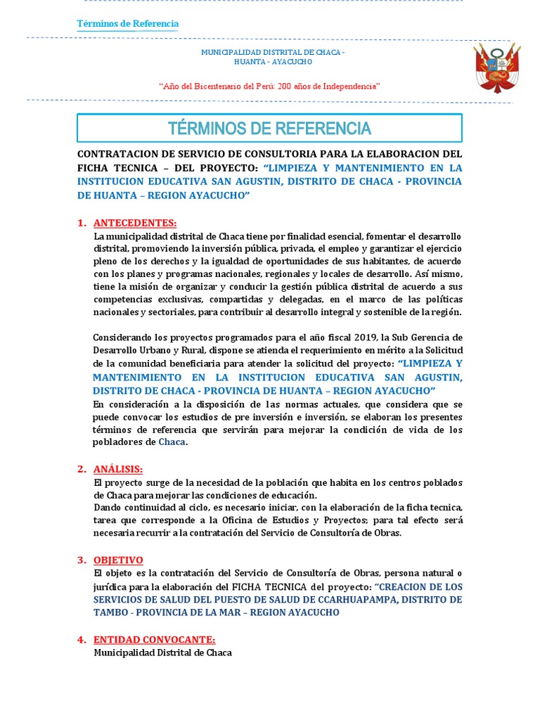TDR Chaca | PDF