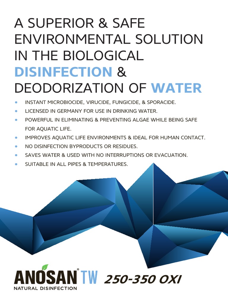 Disinfection Water: A Superior & Safe Environmental Solution in The ...