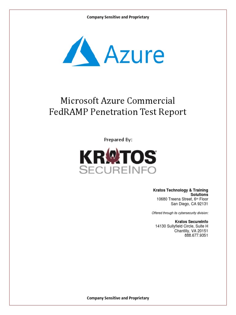 Microsoft Azure Commercial Penetration Test Report 20190613 | PDF ...