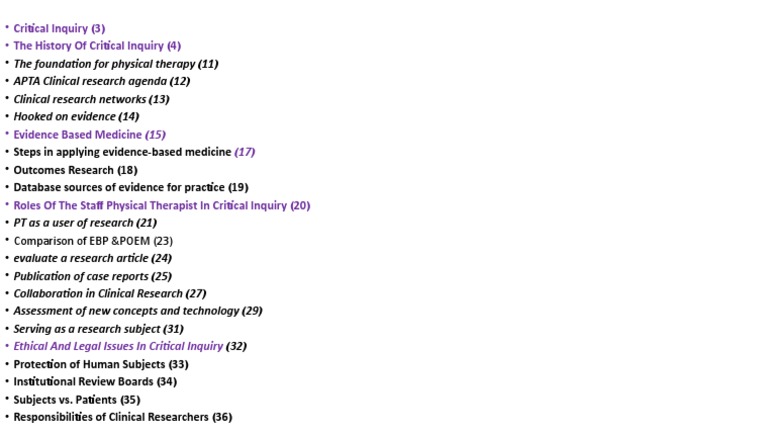 Physical Therapy Research Guide | PDF