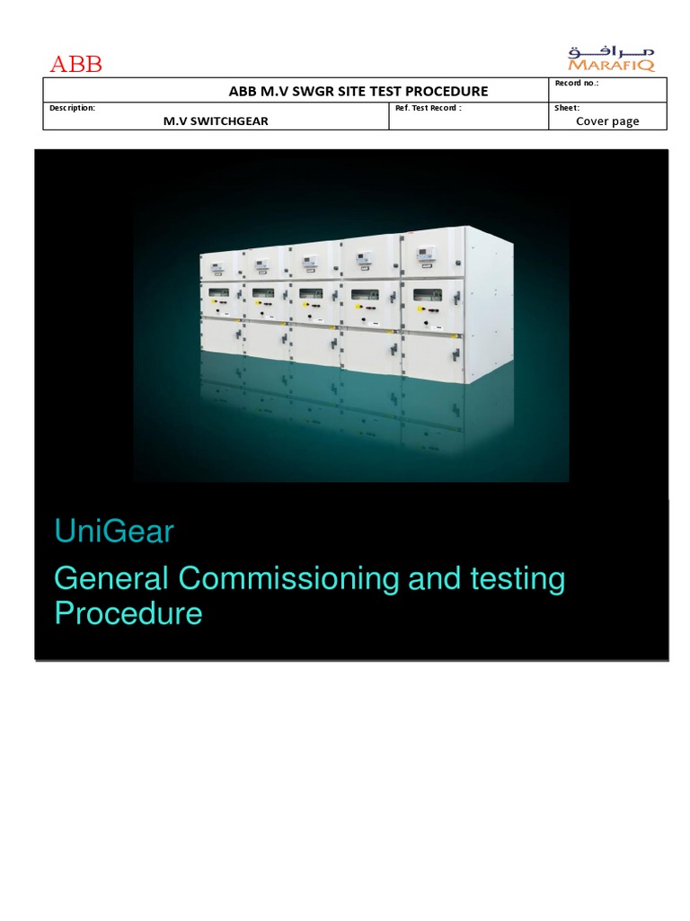 Abb SWGR Test Procedure | Download Free PDF | Transformer | Voltage