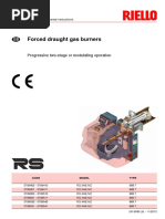 Quemador Riello - RL - 70 - 100 - 130 - Manual | PDF | Boiler | Transformer